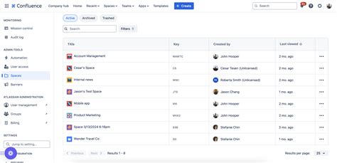 Introducing The New Spaces Feature All Editions Atlassian Community