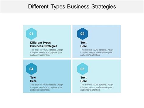 Different Types Business Strategies Ppt Powerpoint Presentation Icon Objects Cpb
