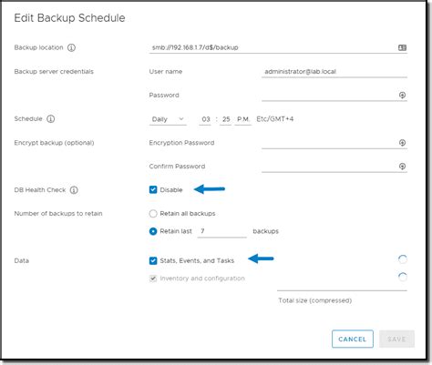 VMware VCSA Backup Sysops