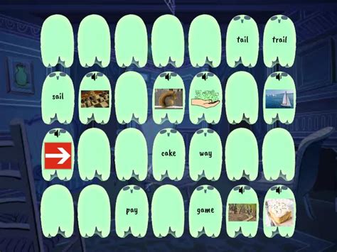 Alphablocks Long Vowels Halloween Edition Matching Pairs