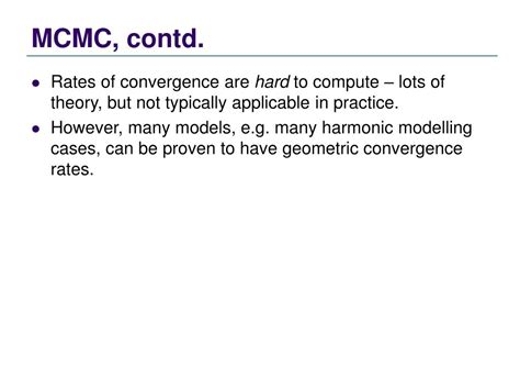 PPT MCMC Methods In Harmonic Models PowerPoint Presentation Free Download ID 3401074