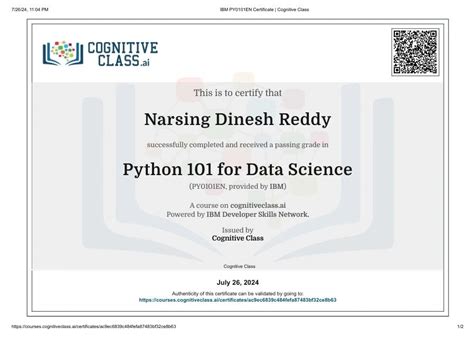 dinesh reddy on linkedin celebrating new certification from