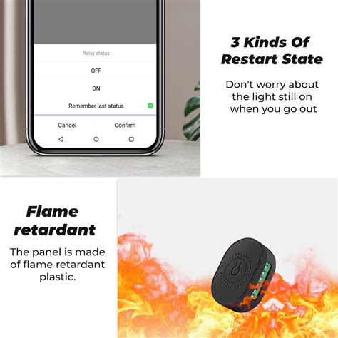 Smatrul 16a 2 Way Wifi Relay Module Switch With Energy Monitoring Timer