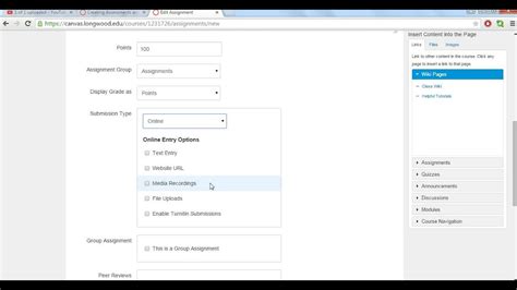 how to add assignments in canvas youtube