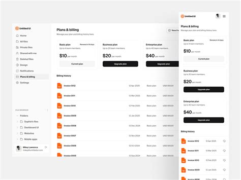 Plans And Billing Settings — Untitled Ui By Jordan Hughes® On Dribbble
