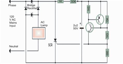 Electronics Projects 120 Vac Lamp Dimmer Circuit