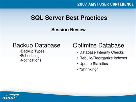 PPT SQL Server Best Practices PowerPoint Presentation Free Download ID 6548254