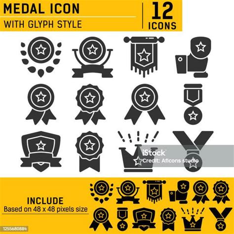 고립 된 흰색 배경에 단단한 스타일로 설정 승리와 경쟁 아이콘 랭킹 아이콘 세트에는 별 등급 별 메달 수상 트로피 방패 리본 크라운 및 기타 아이콘이 포함되어 있습니다
