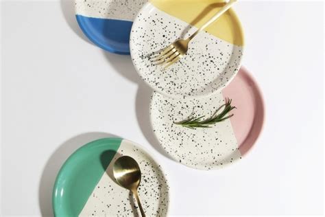 접시·플레이트 에센셜 도자기 마블 원형 접시 4color 6inch 오늘의집 쇼핑