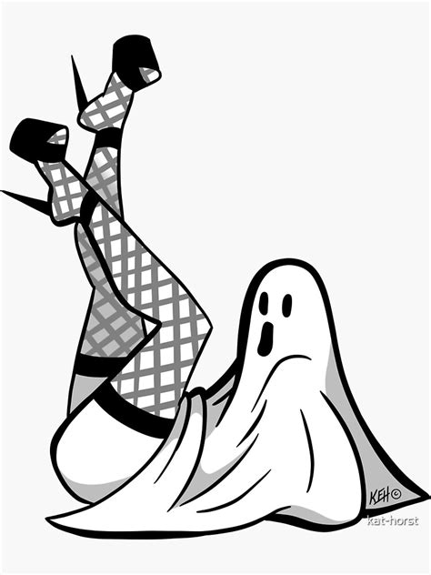 Sexy Ghost 3 Sticker For Sale By Kat Horst Redbubble