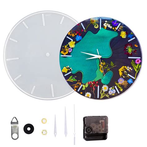 Resin Clock Molds1014 Roman Numerals Clock Silicone