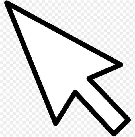 Free Download HD PNG Mouse Pointerblack And White PNG Transparent With Clear Background ID