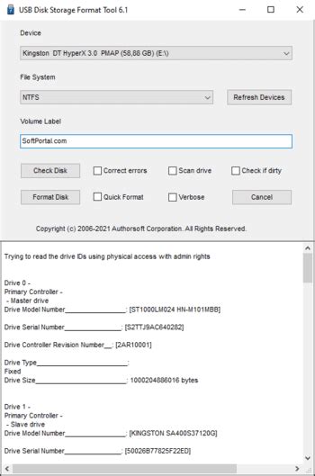 USB Disk Storage Format Tool скачать бесплатно USB Disk Storage Format Tool