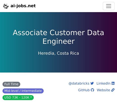 Hiring Associate Customer Data Engineer In Heredia Costa Rica Raimljobs