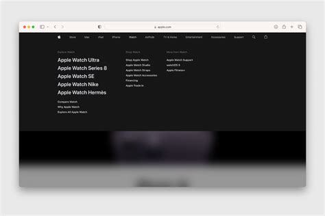 Apple Revamps Website With New Drop Down Navigation Menu Bar The