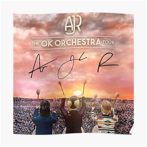 Ok Ajr Orchestra Tour 2022 Signatures Premium Matte Vertical Poster 8