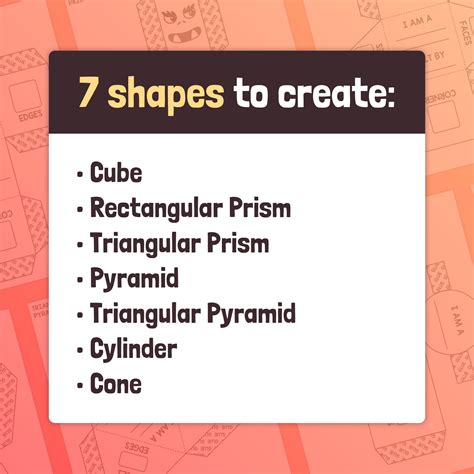 Halloween 3d Shape Nets Activity Cutout 3d Shapes Craft Halloween