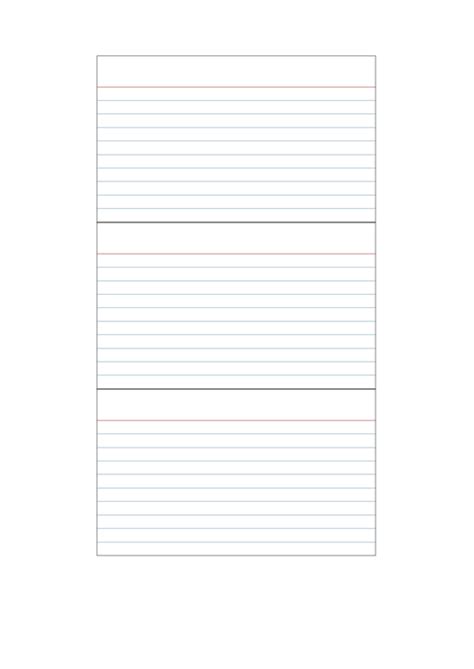 Index Card Template Printable Pdf Download