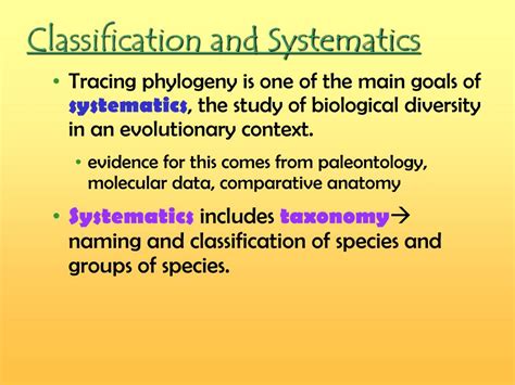 Ppt Classification And Systematics Powerpoint Presentation Free
