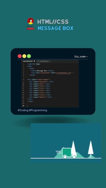 Message Box 🎁 Using Html And Css Siscode Css Coding Htmlwebdevelopment Csscoding Youtube