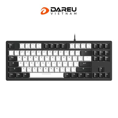Bàn phím cơ Gaming DAREU EK87 v2 GRAY BLACK (2 sides RGB strip, Multi ...