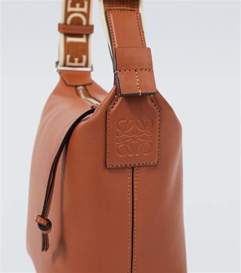 Cubi Small Leather Crossbody Bag In Brown Loewe Mytheresa