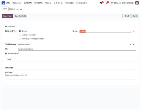 Odoo Twilio WhatsApp Integration Send WhatsApp Messages