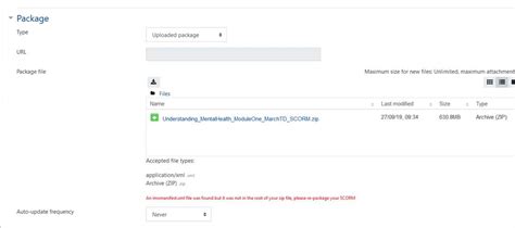 Moodle Scorm Package Too Large Charitymaha