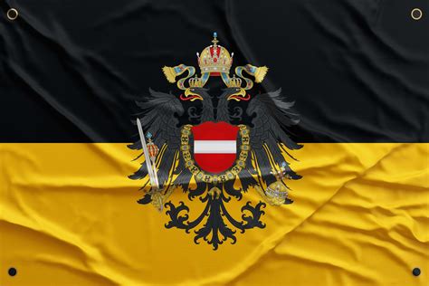 Austrian Empire Flag Banner Historical Flags High Quality Materials