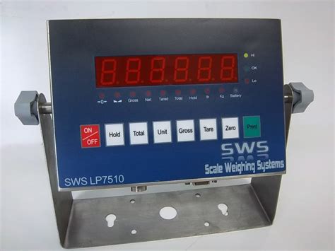 SWS 7510LB LED Scale Weighing Systems LP7510 SS LED Indicator With Dual Input