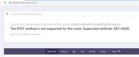 The Post Method Is Not Supported For This Route Supported Methods Get