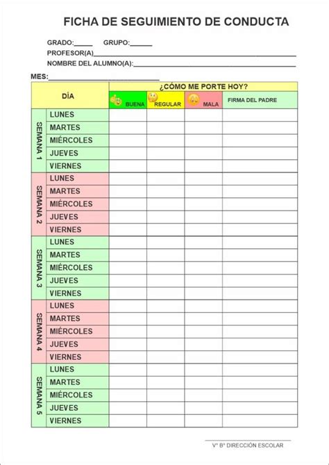 Maravillosos Formatos Para La Evaluación Asistencia Y Seguimiento De