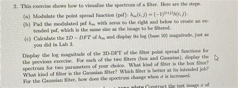 This Exercise Shows How To Visualize The Spectrum Of