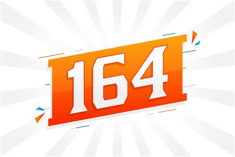 164 Number Vector Font Alphabet Number 164 With Decorative Element Stock Vector 13897670 Vector