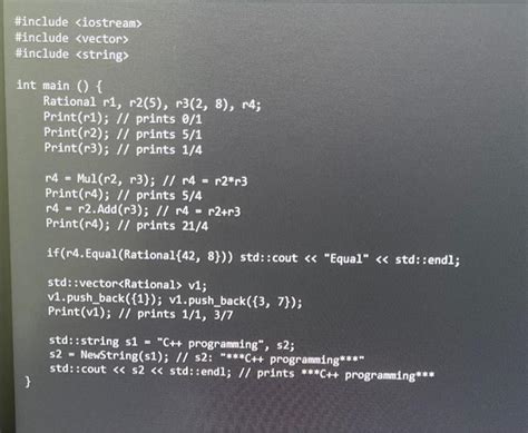 Solved This Is C Programming Define Rational Classes And Chegg