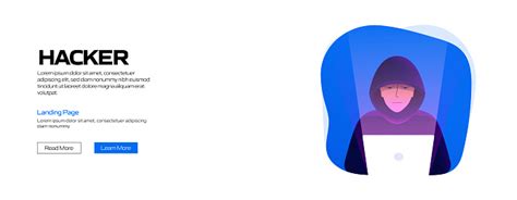 해커 웹 사이트 배너 광고 및 마케팅 자료 온라인 광고 비즈니스 프리젠 테이션 등에 대한 컴퓨터 범죄 개념 벡터 일러스트 레이션