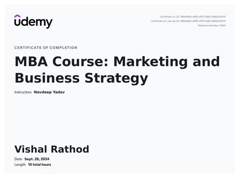 Marketing Businessstrategy Continuouslearning Mba Udemy Professionalgrowth Vishal Rathod