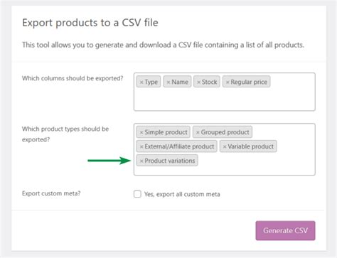 How To Export Woocommerce Products With Variations