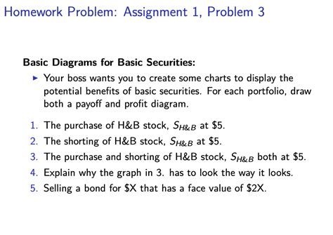 homework problem assignment 1 problem 3 basic