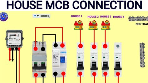 MCB Connection Input And Output Real Mcb Connection Singele Phase DB