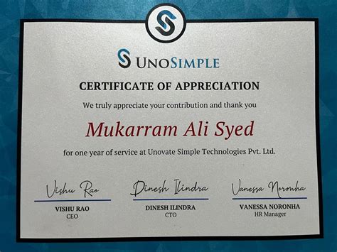 Syed Mukarram Ali On Linkedin Its Been A Pleasure Working With Unosimple Over The Past Year