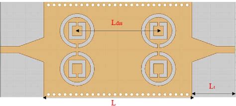 Figure 1 From Design Of Siw Bandpass Filter Based On Asymmetric Complementary Split Ring