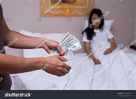 Man Pays Prostitute Money Dollar Prostitute Stock Photo Shutterstock
