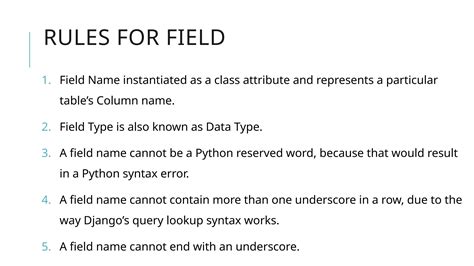 Django Model Create A Table In Django Web Framework Ppt