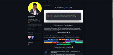Priyankar Pal · Issue 1600 · Eddiehubcommunityawesome Github Profiles