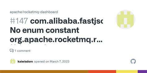 Alibaba Fastjson JSONException No Enum Constant Org Apache Rocketmq Remoting Protocol