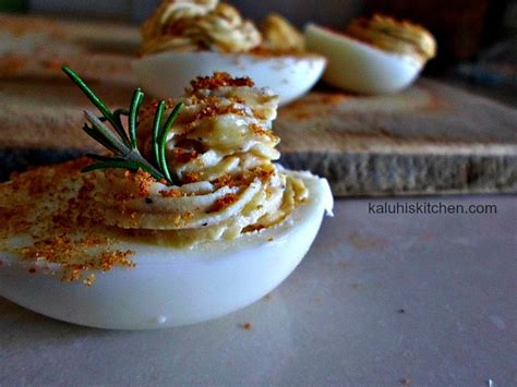 Cayenne Pepper And Cheese Deviled Eggs