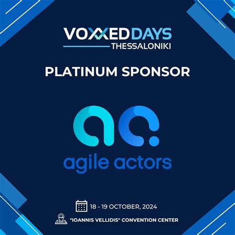Agile Actors On Linkedin Agileactors Voxxeddaysthessaloniki Techconference Platinumsponsor