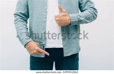 Man Pointing On His Genitals Showing Stock Photo Shutterstock