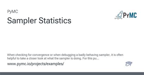 Sampler Statistics PyMC Example Gallery